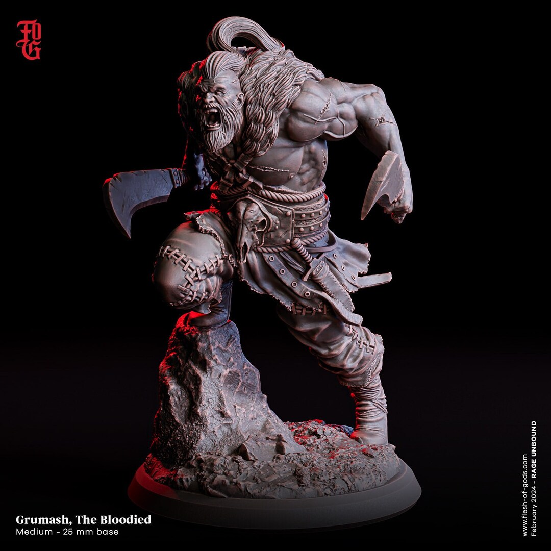 Grumash the Bloodied • Rage Unbound • by Flesh of Gods | Dungeons and ...