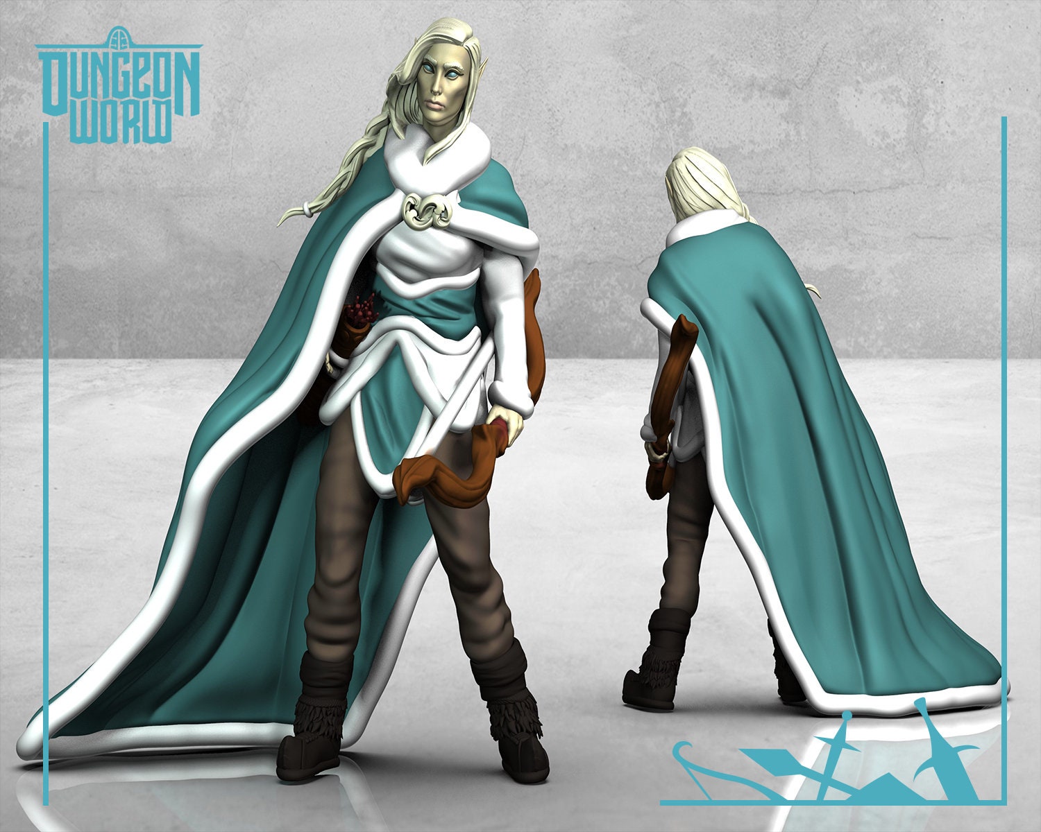 35 mm Elf Ranger Girl Miniature for Dungeons and Dragons|Tabletop ...