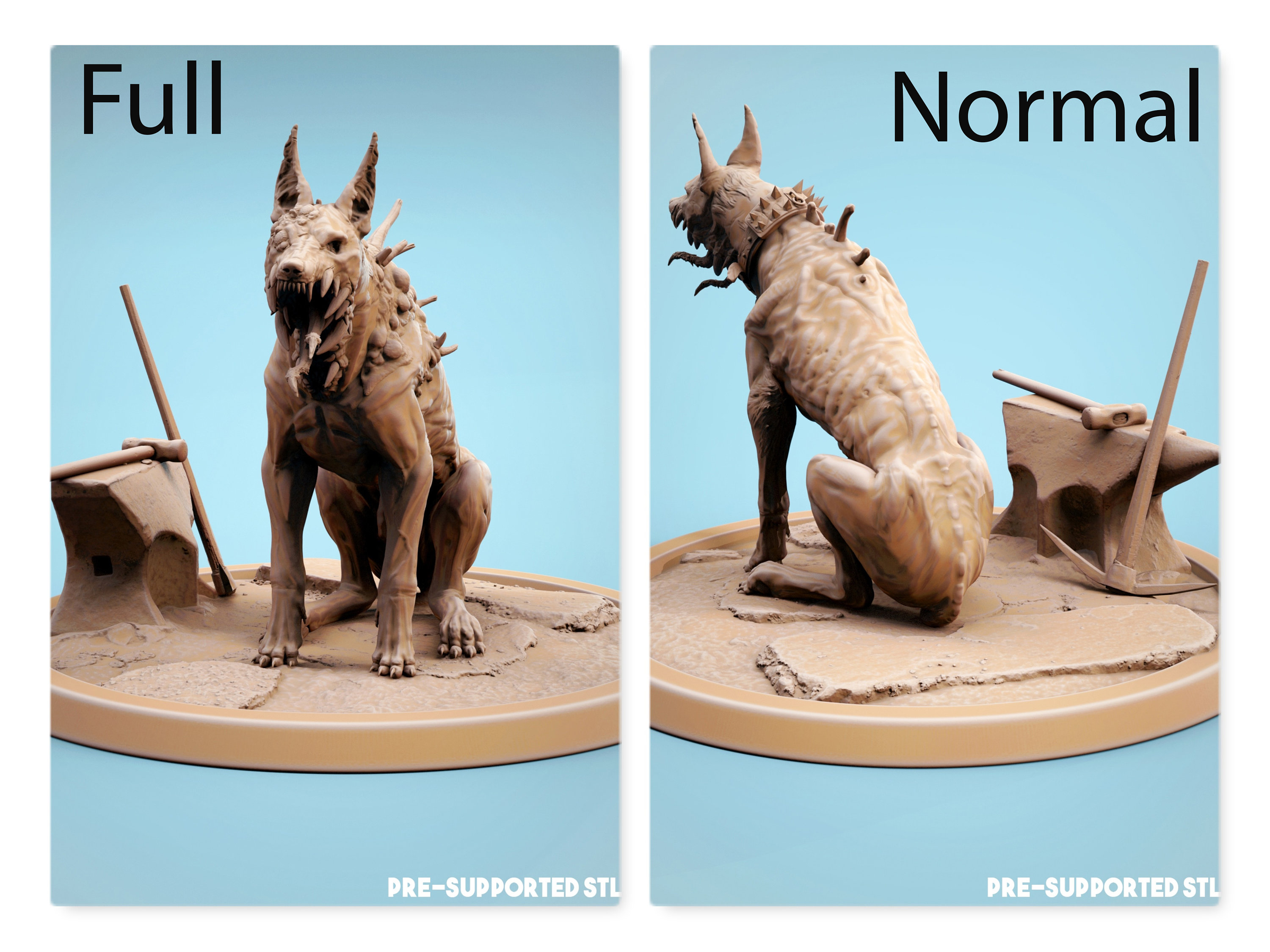 Corrupted Dogs (10 Poses) • Fear the Old God • by Rescale Miniatures ...