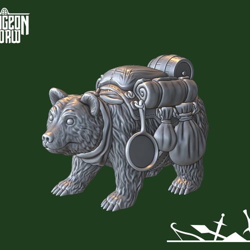 38mm Pack Mule Familiar Companion for Dungeons and Dragons | Etsy