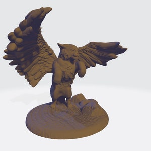 Tressym Winged Cat Dungeons and Dragons Miniature for Tabletop Rpgs - Etsy