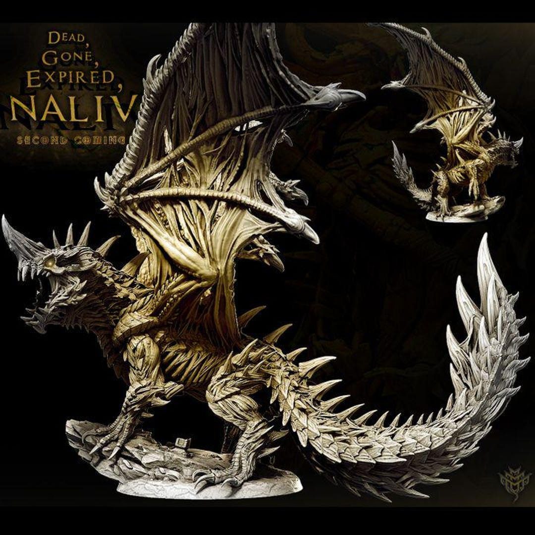 Undead Blue Dragon • Dead Gone Expired Unalive • by Mini Monster Mayhem ...