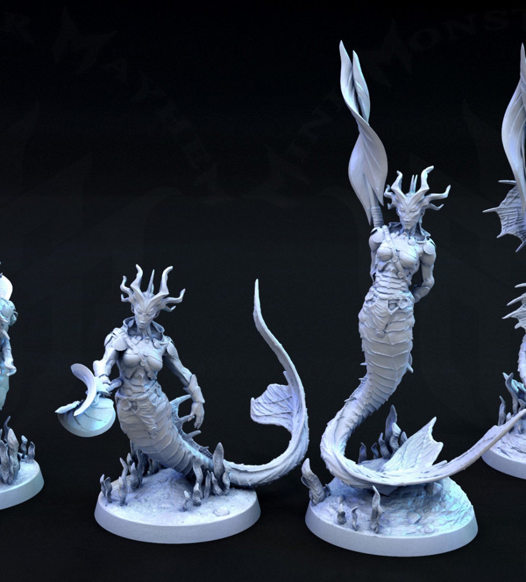 Female Abyssal Serpent Depths of the Abyss by Mini Monster Mayhem ...