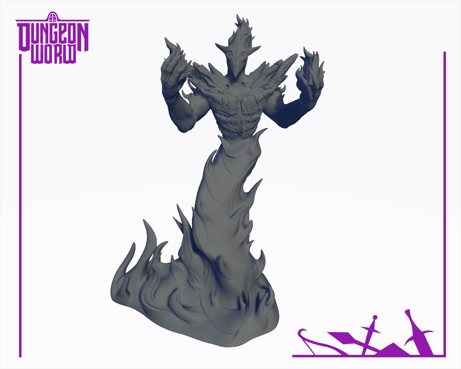 Toys & Games Role Playing Miniatures 5e Fire Elemental for Dungeons and ...