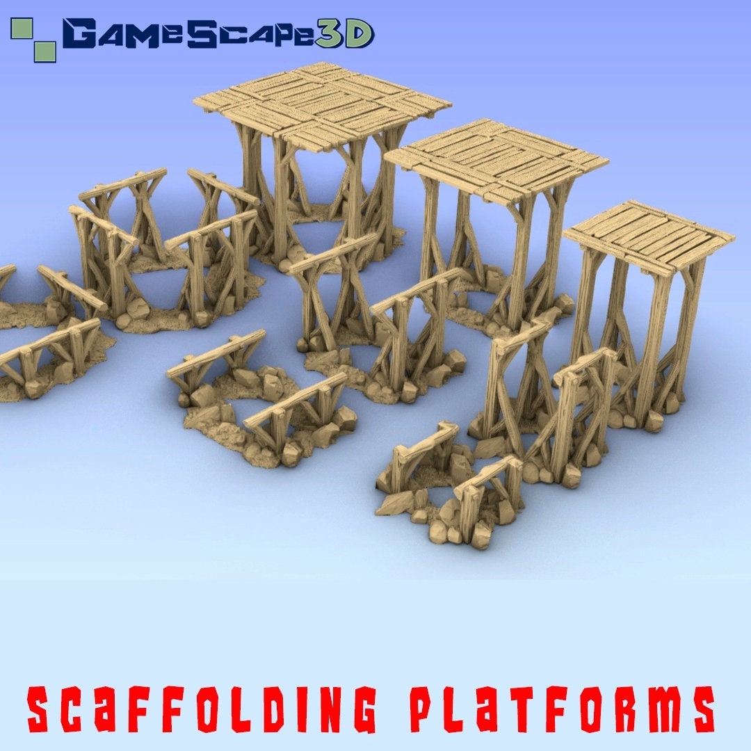 Scaffolding Platforms 3 Models by Gamescape3d Dungeons and Dragons D&D ...