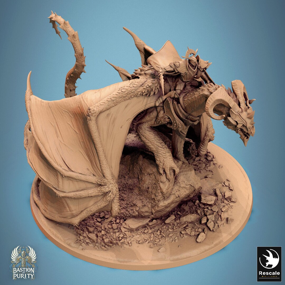 Dragon Chief Mount Miniature for Dungeons and Dragons Tabletop RPG - Etsy