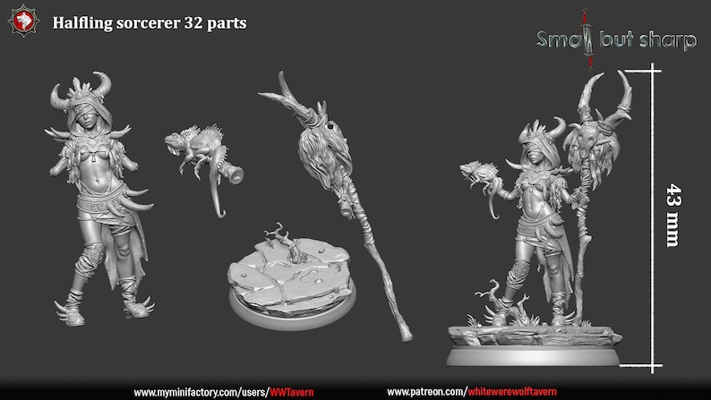 Halfling Sorcerer • Small but Sharp • by White Werewolf Tavern ...