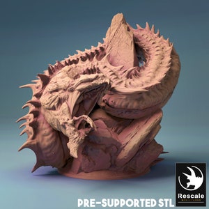 Jormungandr (attacking Pose) • the North • by Rescale Miniatures | Dungeons and Dragons | D&D ...