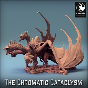 Tiamat Dragon Queen • the Chromatic Cataclysm • by Rescale Miniatures ...