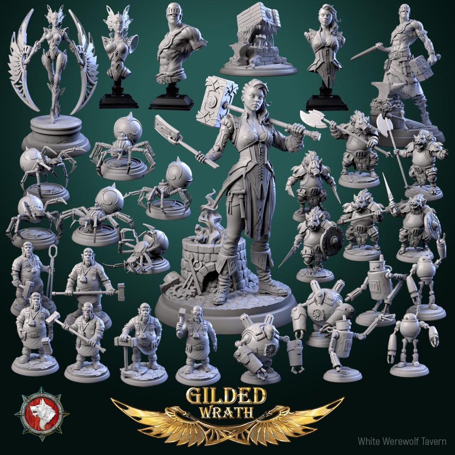 Iron Tusk Enforcers (6 Poses) • Gilded Wrath • by White Werewolf Tavern ...