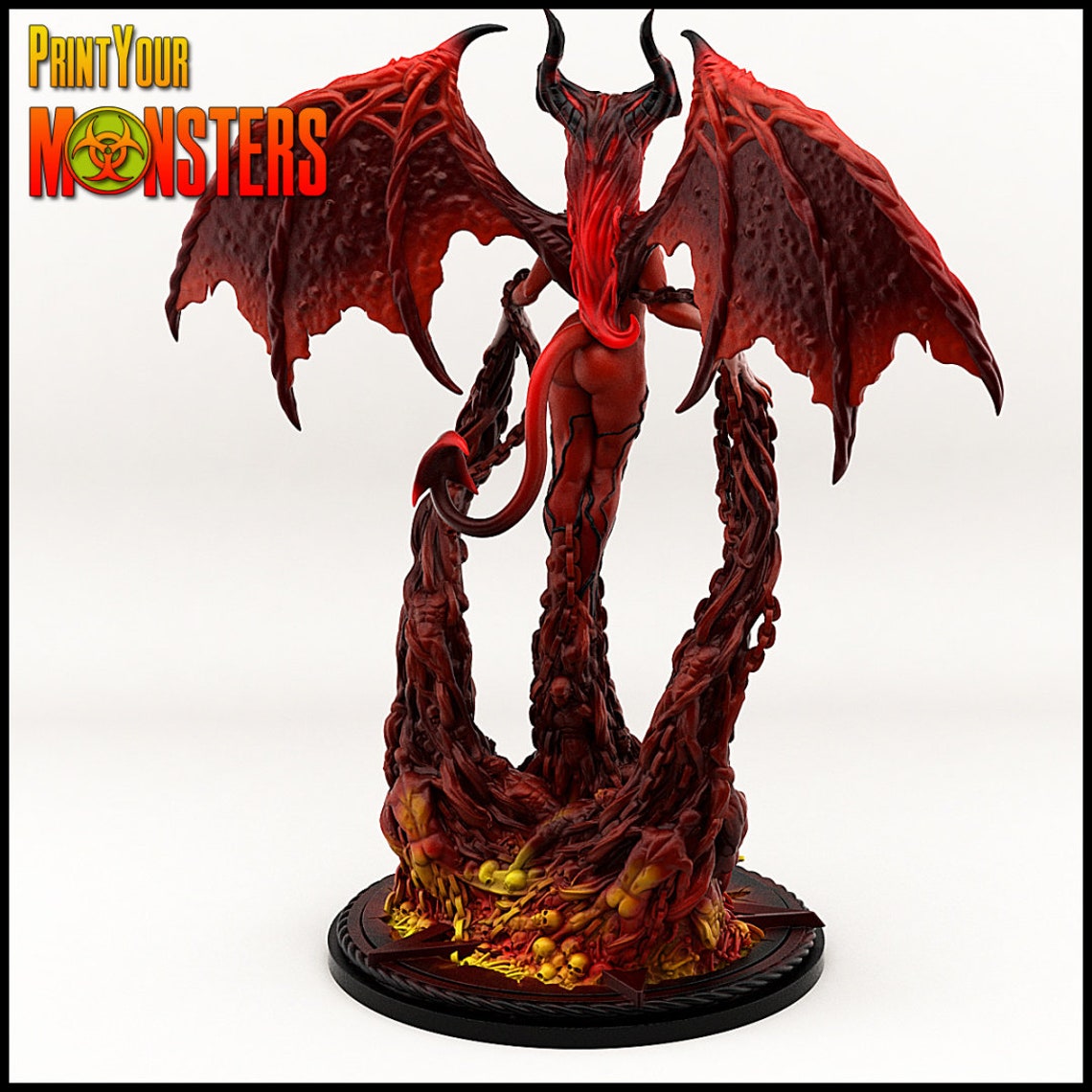 Demon Queen Miniature for Dungeons and Dragons Tabletop RPG - Etsy