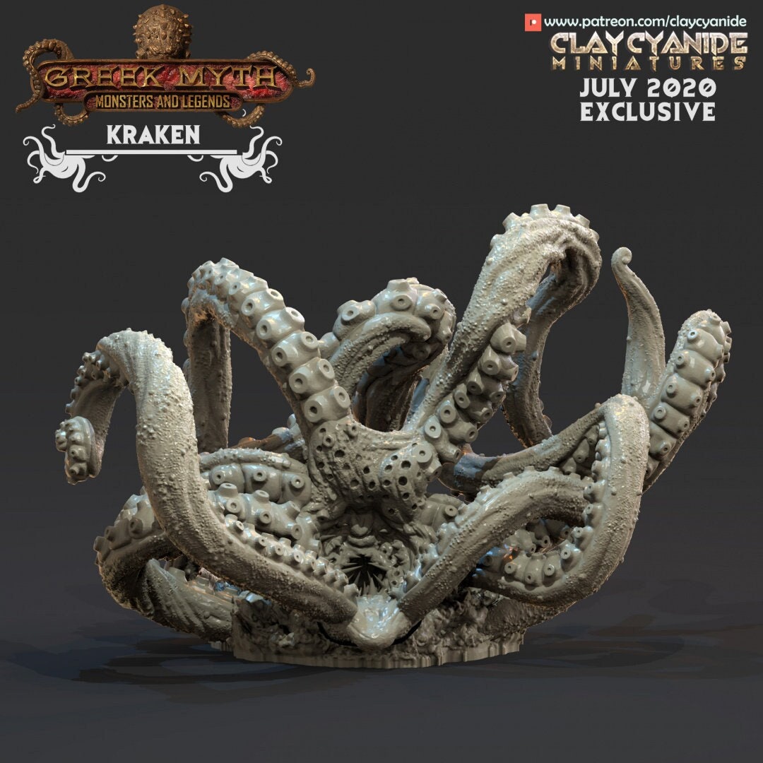Kraken • Greek Mythology PT2 • by Clay Cyanide | Dungeons and Dragons ...