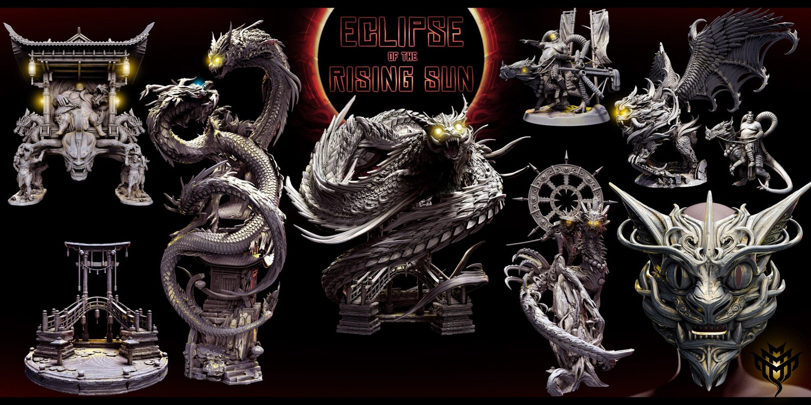 Komainu • Eclipse of the Rising Sun • by Mini Monster Mayhem | Dungeons ...