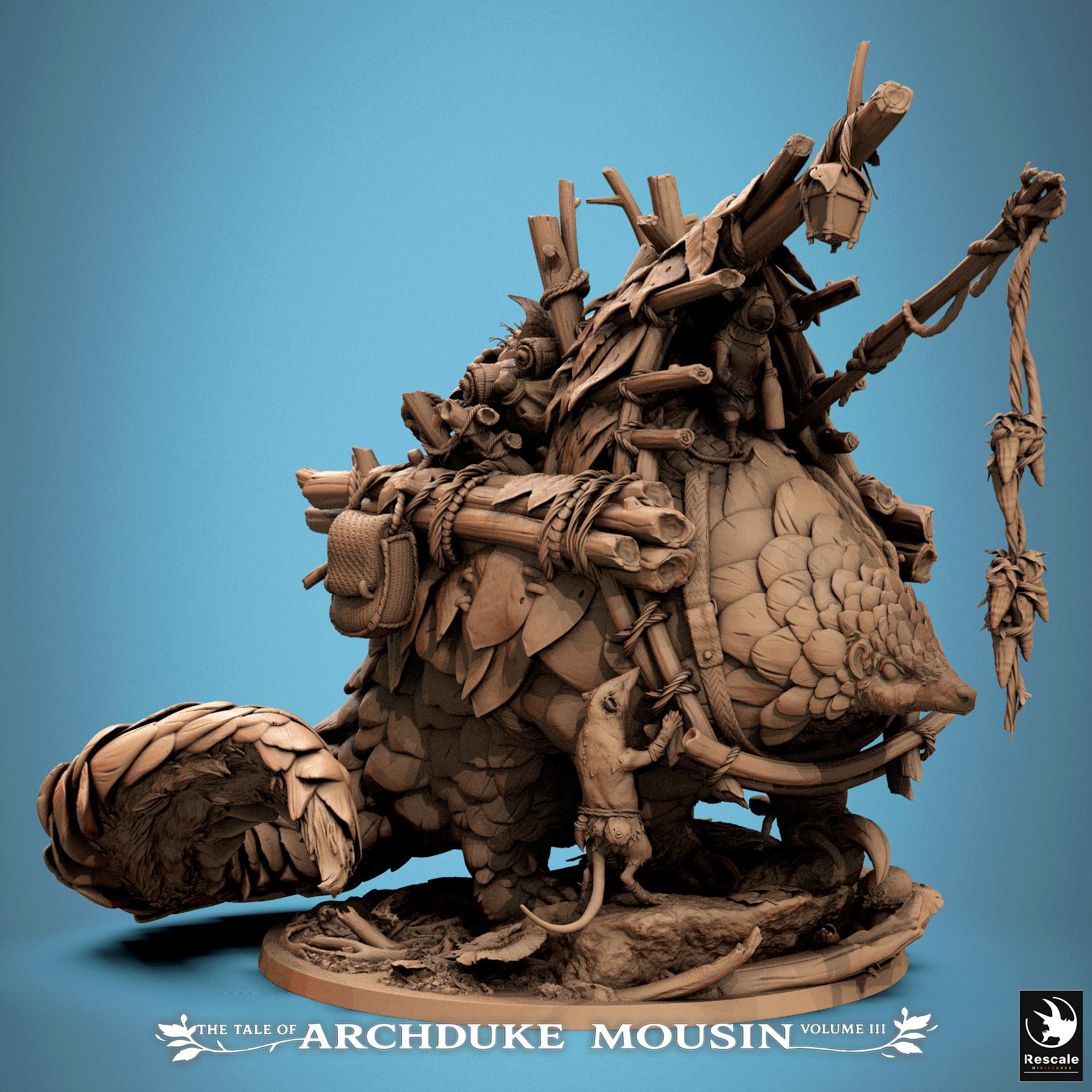 Pangolin (3 Poses) • the Tale of Archduke Mousin 3 • by Rescale ...