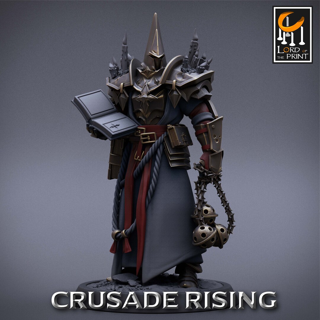 Templar Priest Crusade Rising by Lord of the Print Dungeons and Dragons ...