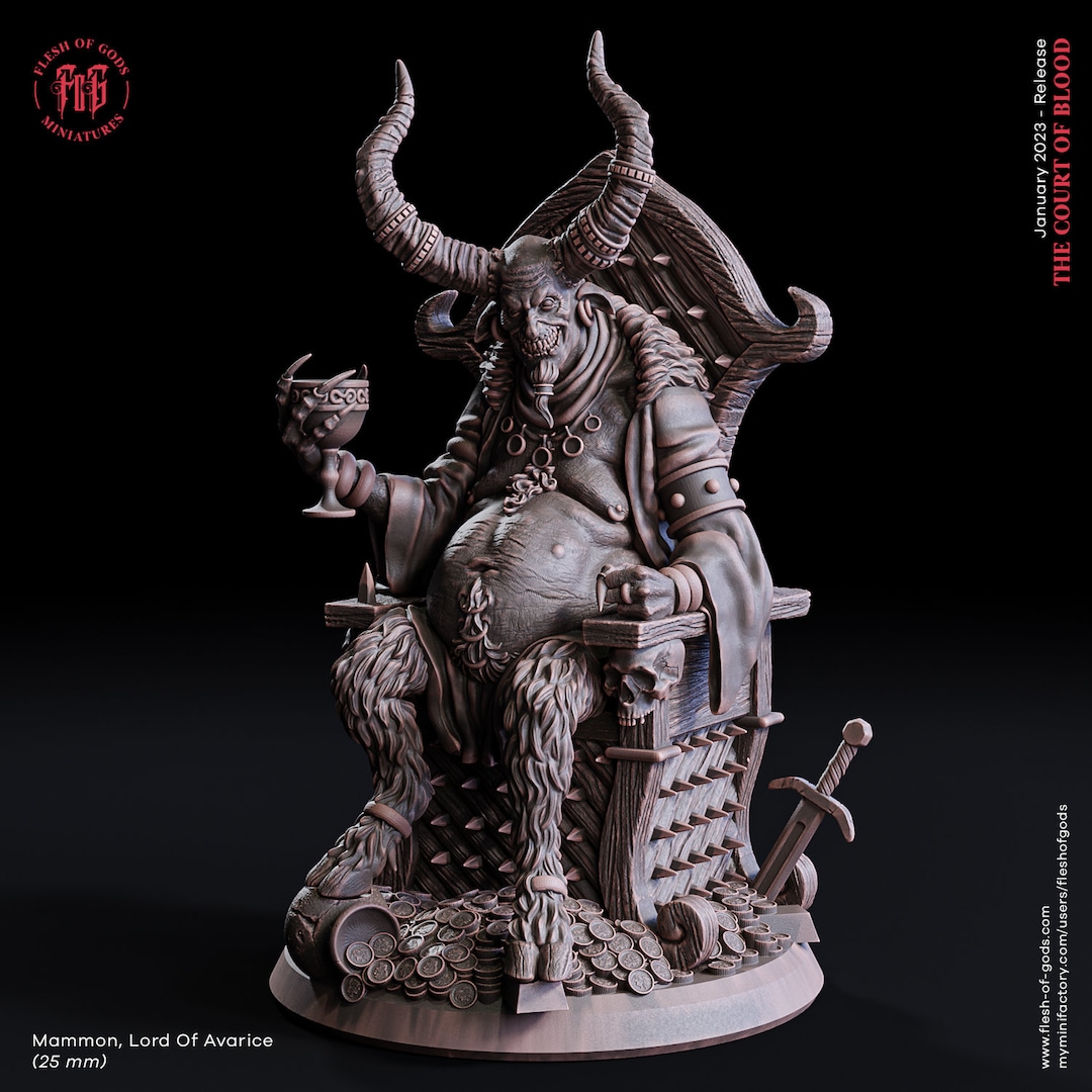 Mammon, Lord of Avarice the Court of Blood by Flesh of Gods Dungeons ...