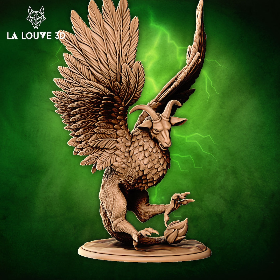 Peryton • Dangerous Monsters 2 • by La Louve 3D | Dungeons and Dragons ...