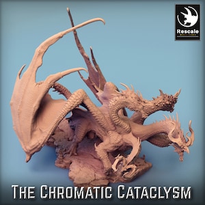 Tiamat Dragon Queen • the Chromatic Cataclysm • by Rescale Miniatures ...