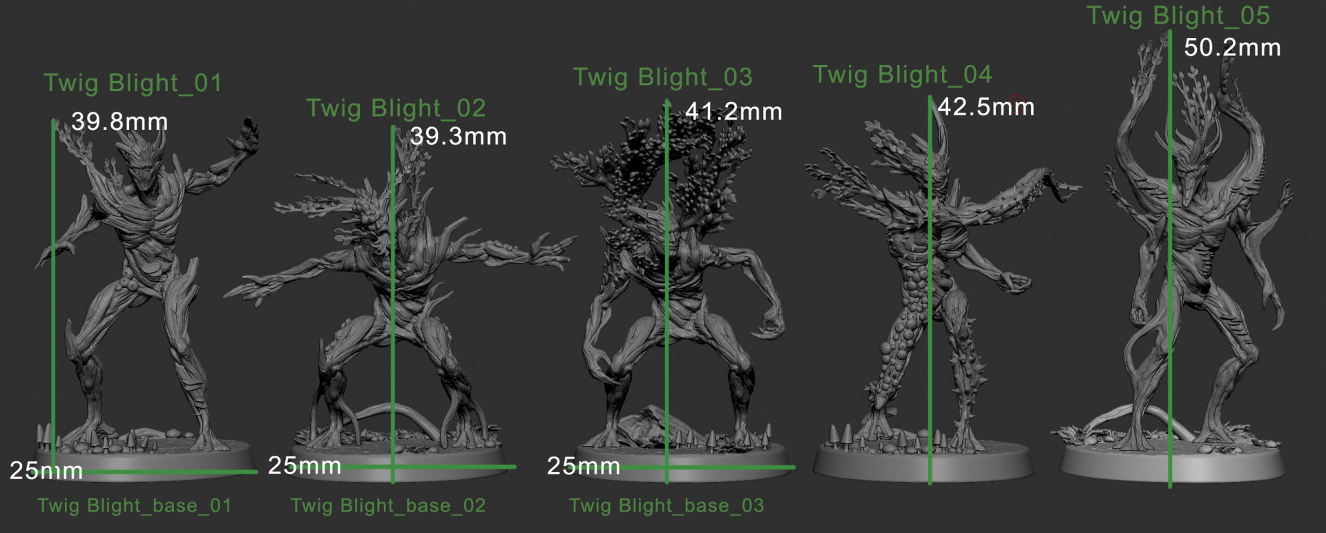 Twig Blights by Mini Monster Mayhem Dungeons and Dragons - Etsy