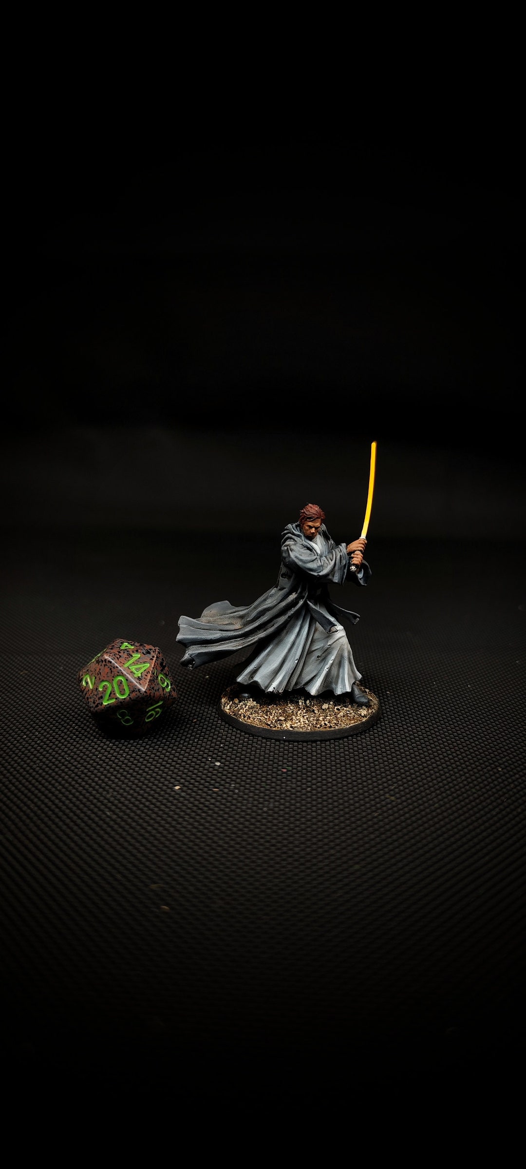 Handpainted Jedi Fighter for Dungeons and Dragons | D&D | Pathfinder ...