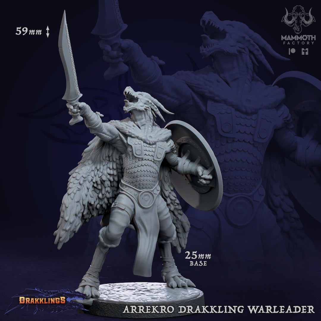 Arrekro Drakkling Warleader • Drakklings of Dragon's Keep • by Mammoth ...