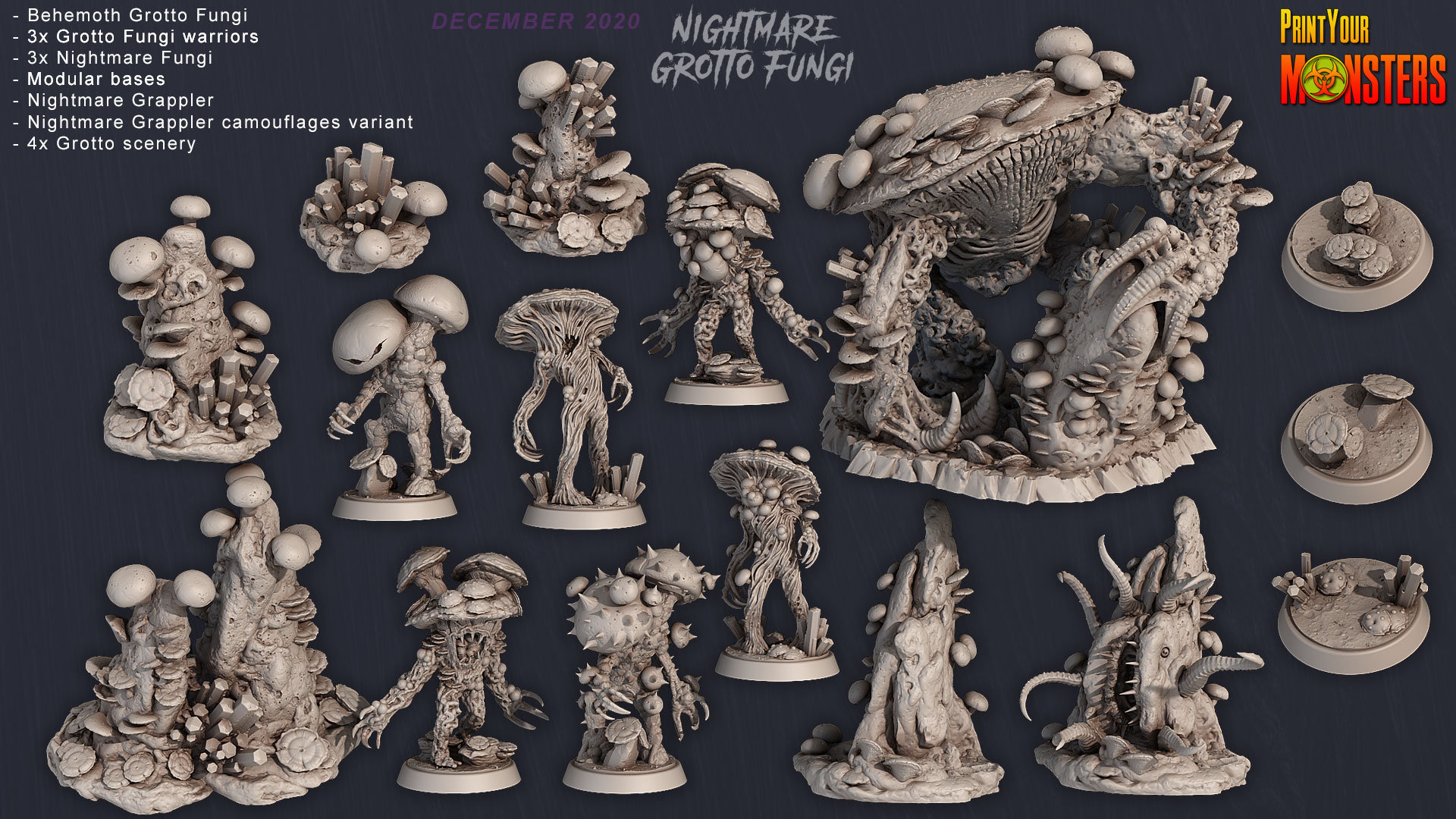 Giant Myconid Fungus Monster Miniature for Dungeons and Dragons ...