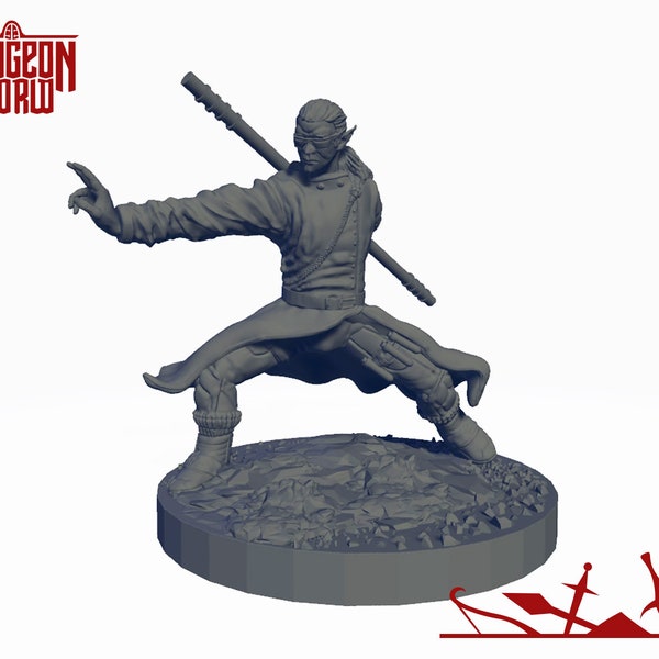 Dnd 5e Monk Miniature 32mm - Etsy