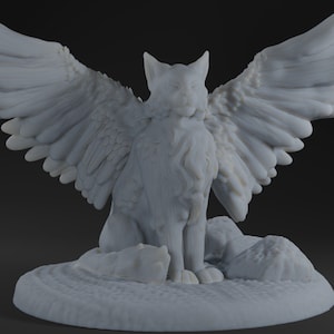Winged Cat | Tressym | Dnd Familiar for Dungeons and Dragons | D&D ...