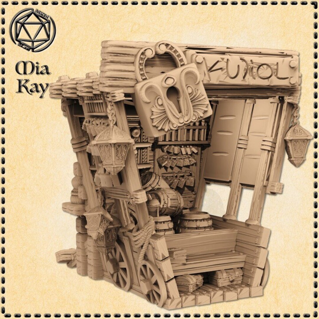 Tinkerer's Travelling Cart by M3DM Prints | D&D | Dnd | Tabletop Games ...