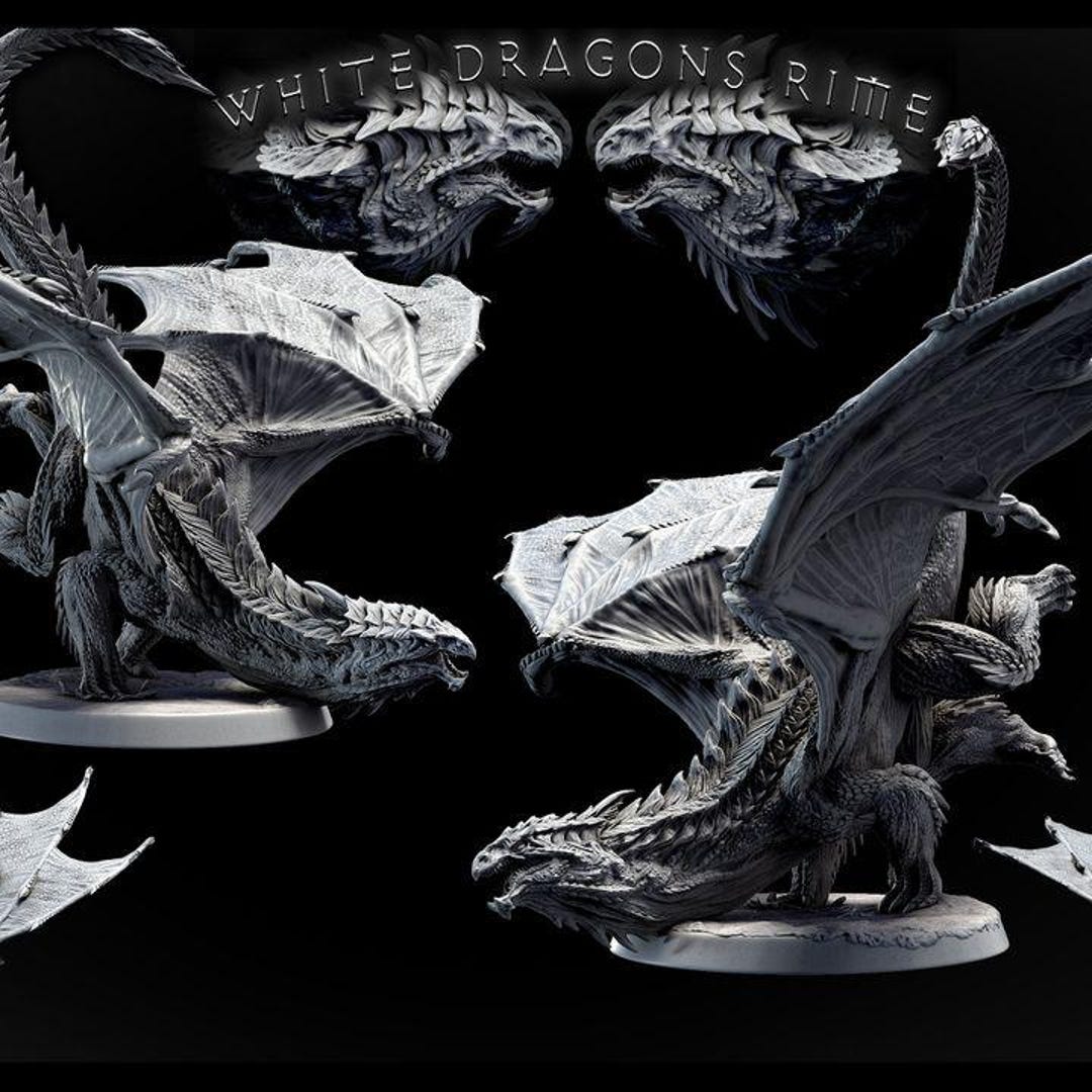 Adolescent White Dragon Pose 2 • White Dragons • by Mini Monster Mayhem ...