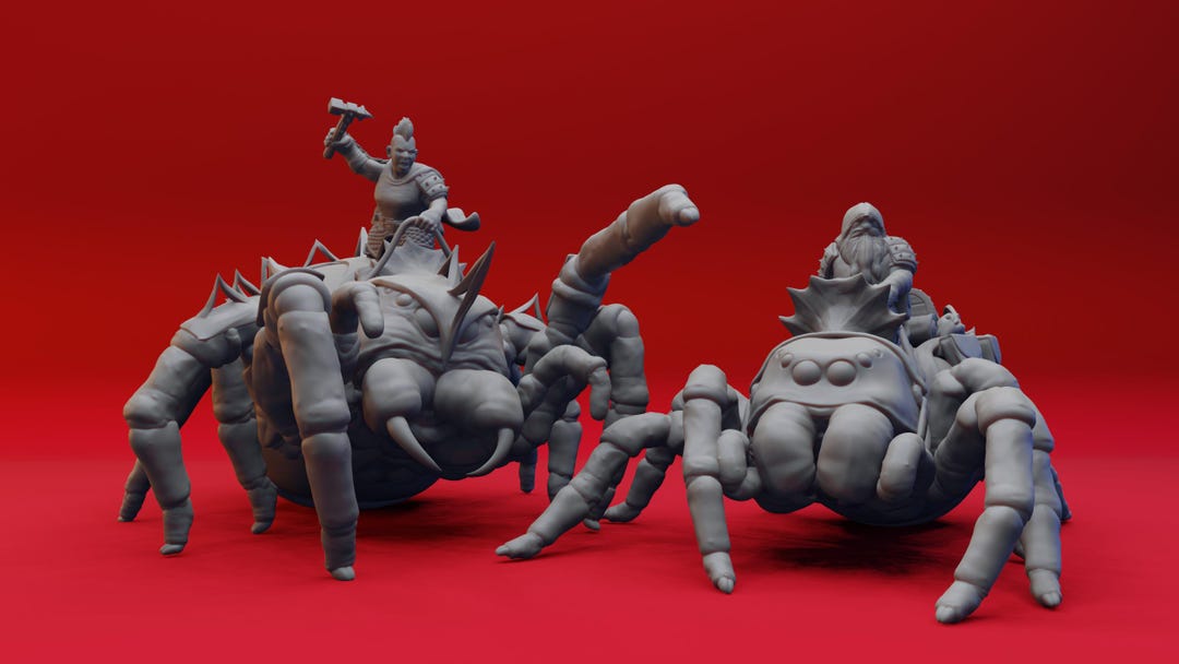 Steeder 2 Poses for Dungeons and Dragons Tabletop Wargames Resin ...