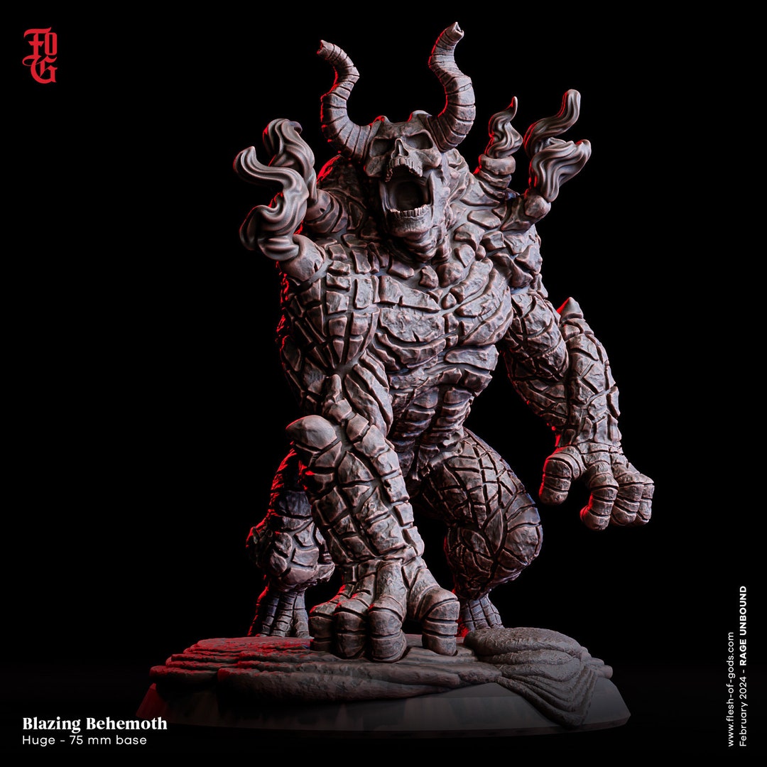 Blazing Behemoth • Rage Unbound • by Flesh of Gods | Dungeons and ...