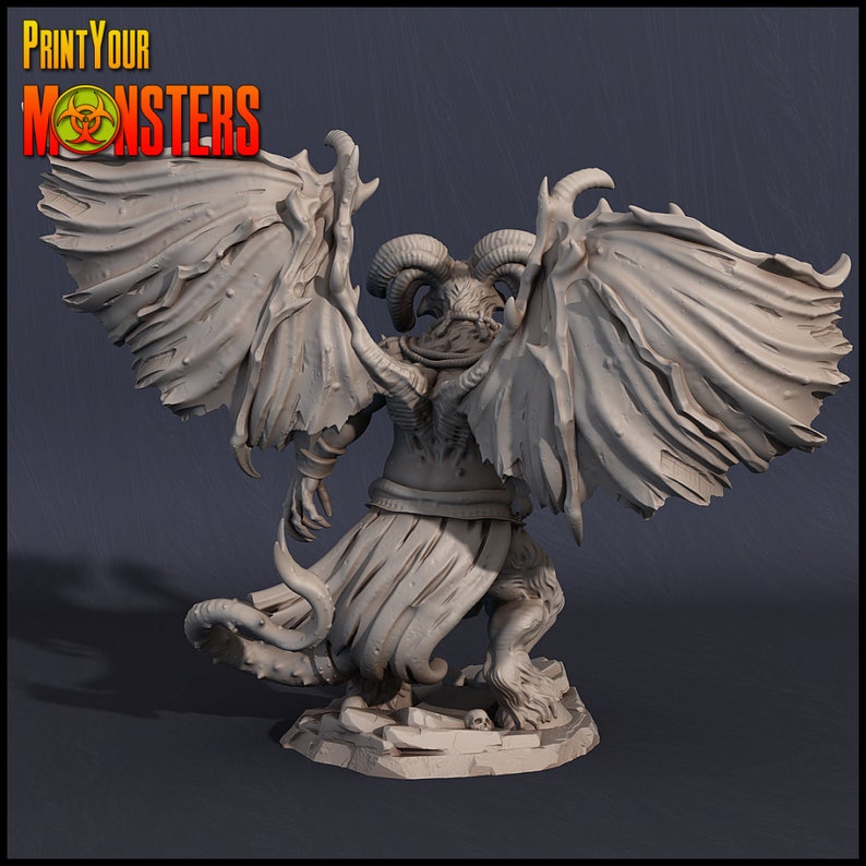 Orcus Demon Lord Miniature for Dungeons and Dragons Tabletop RPG - Etsy