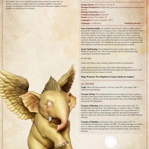 Hollyphant (2 Poses) by Yasashii Kyojin Studio for Dungeons and Dragons ...