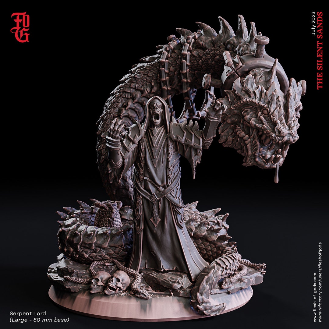 Serpent Lord, Undead Sorcerer the Silent Sands by Flesh of Gods ...