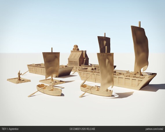 Ultimate Boats Rafts Barges Set Dungeons and Dragons D&D | Etsy