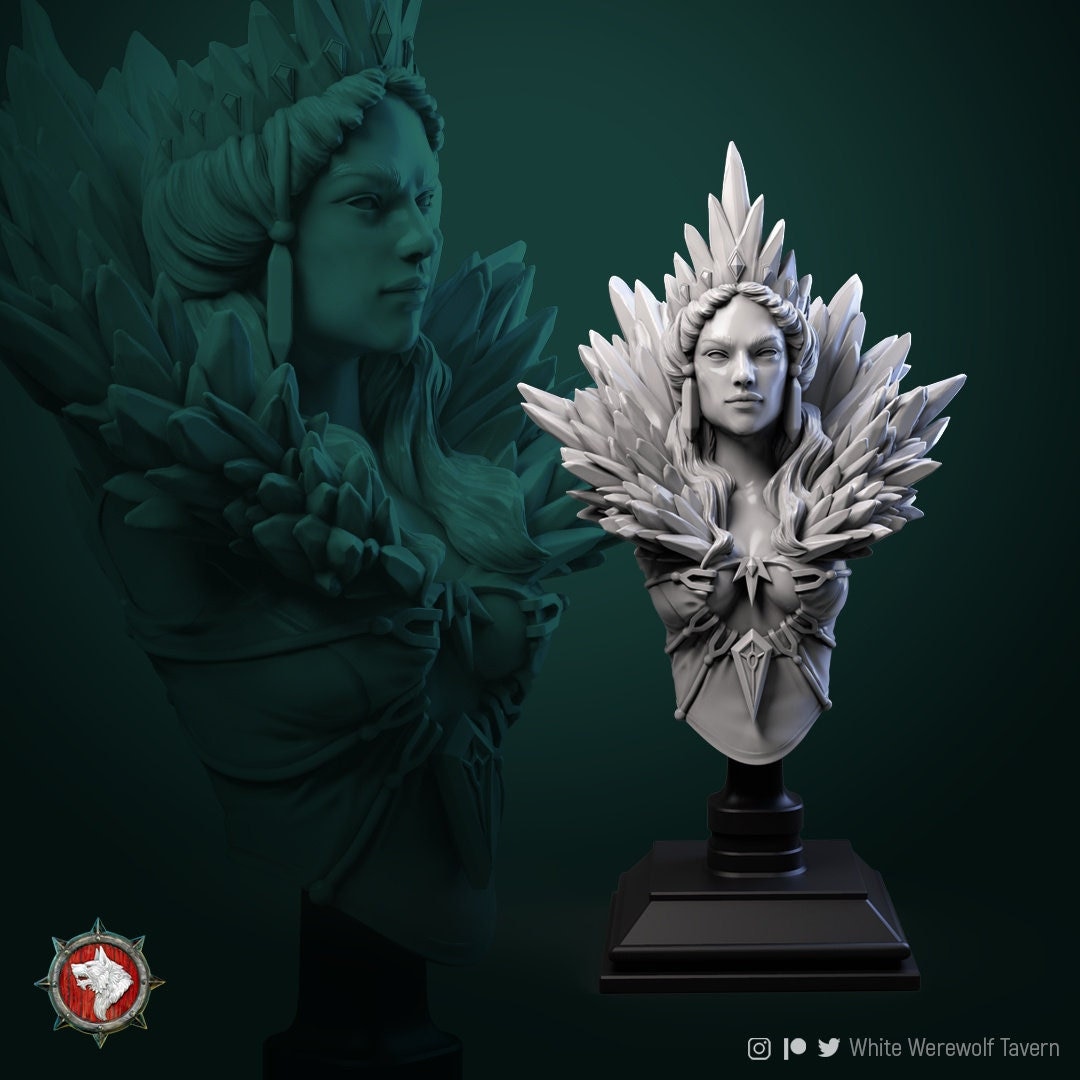 Helga the Frost Witch Bust by White Werewolf Tavern | Dungeons and ...