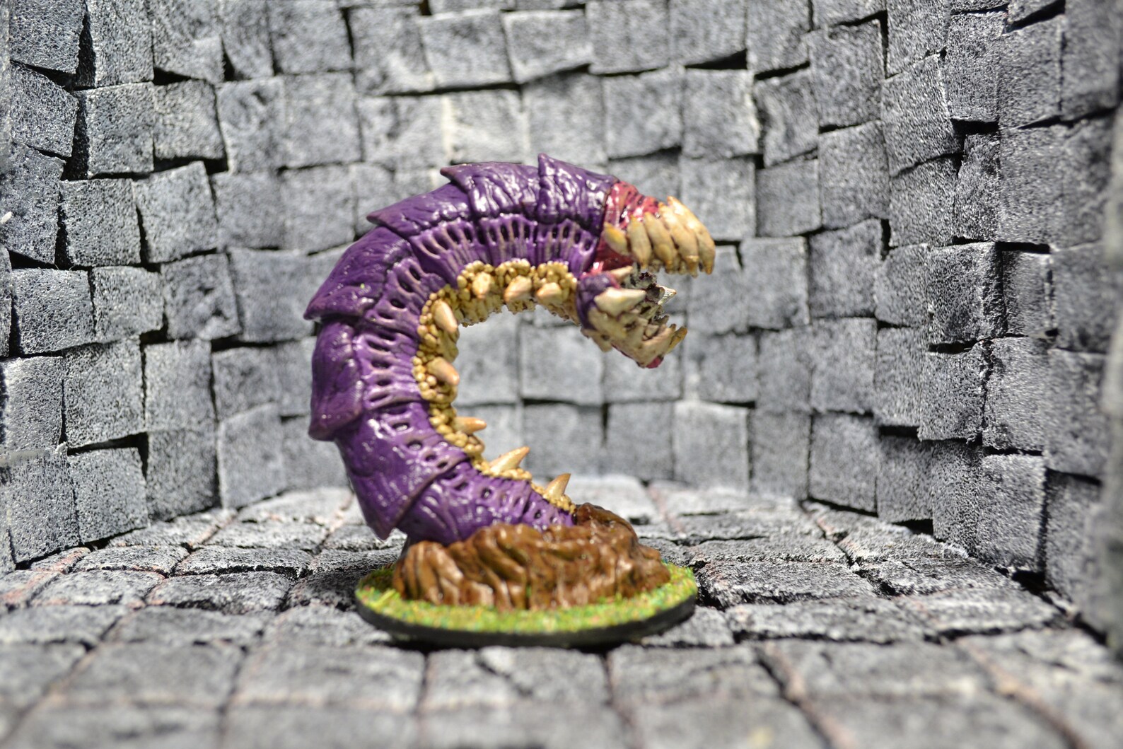 Purple Worm for Dungeons and Dragons Miniature Painted D&D | Etsy