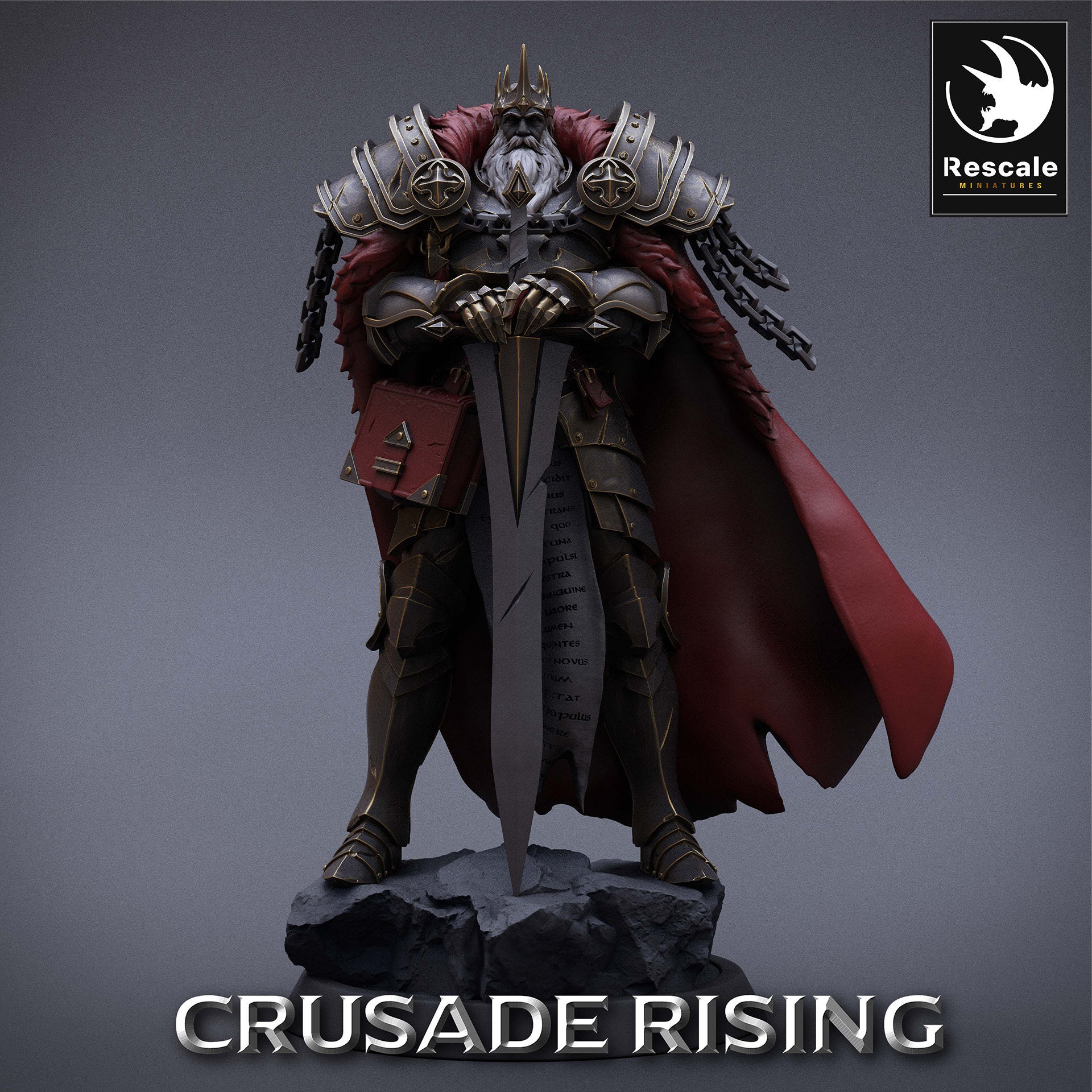 Templar King • Crusade Rising • by Rescale Miniatures | Dungeons and ...