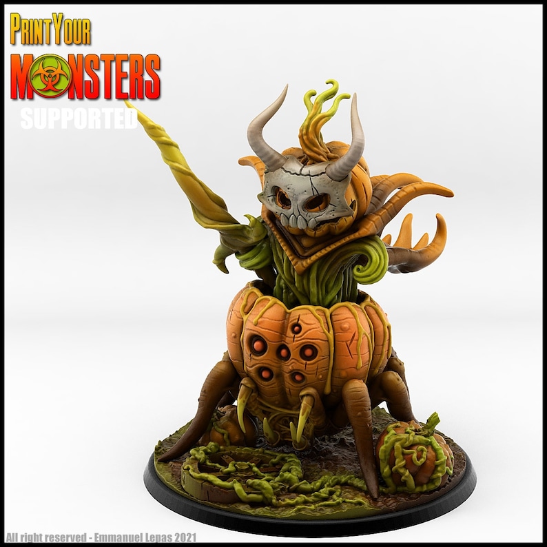Pumpkin Spider Mount by Print Your Monsters | Dungeons and Dragons | D ...