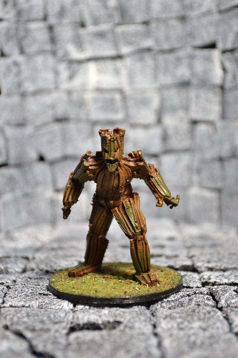 Wood Golem for Dungeons and Dragons Miniature Painted D&D | Etsy