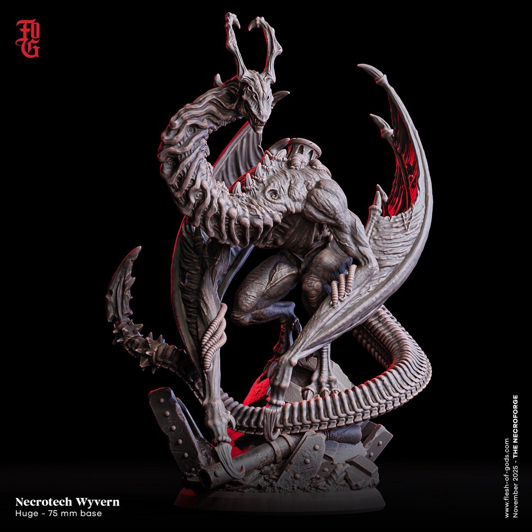 Necrotech Wyvern • the Necroforge • | Dungeons and Dragons | Tabletop ...