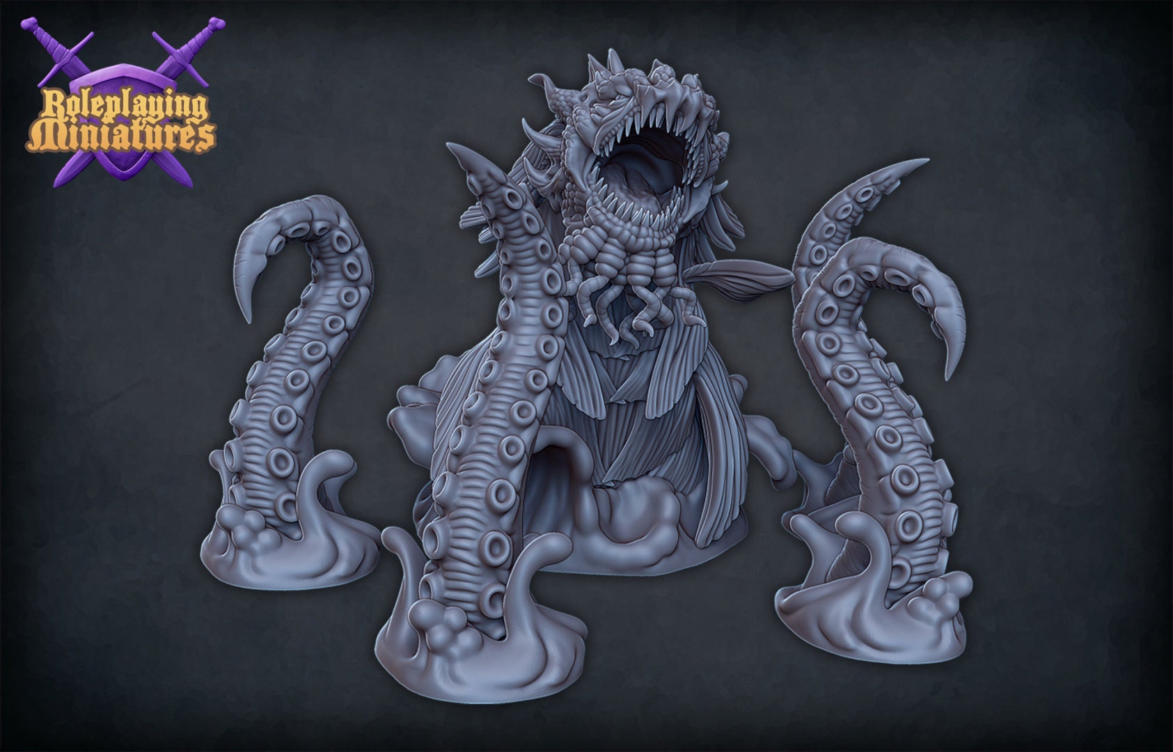 Kraken Sea Monster Miniature for Dungeons and Dragons Tabletop RPG - Etsy