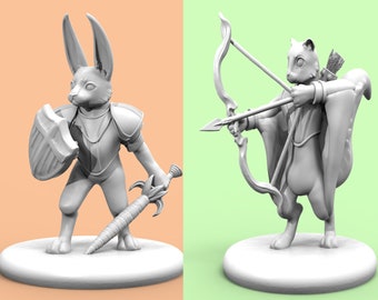 Dnd Squirrel Miniature - Etsy