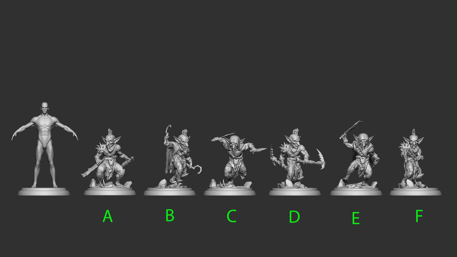 Green Fury Goblins 18 Models by White Werewolf Tavern - Etsy