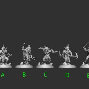 Green Fury Goblins 18 Models by White Werewolf Tavern Dungeons and ...
