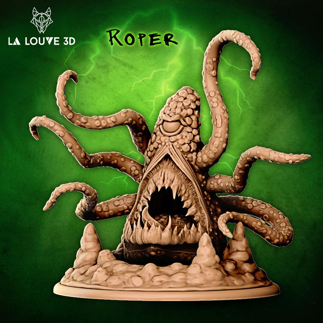Roper • Dangerous Monsters 2 • by La Louve 3D | Dungeons and Dragons ...