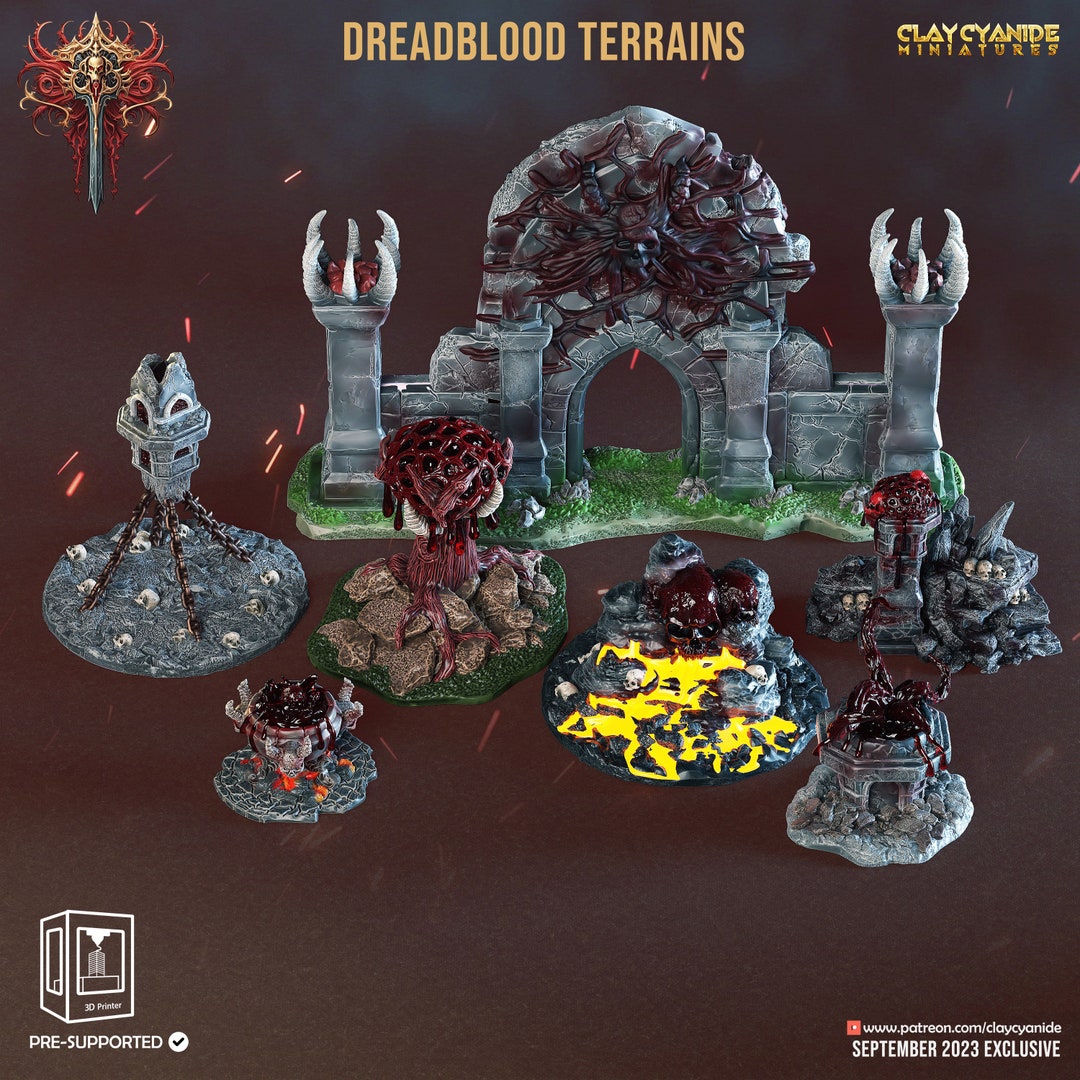Chernobog Terrain (7 Models) • Wrath of Chernobog PT2 • by Clay Cyanide ...