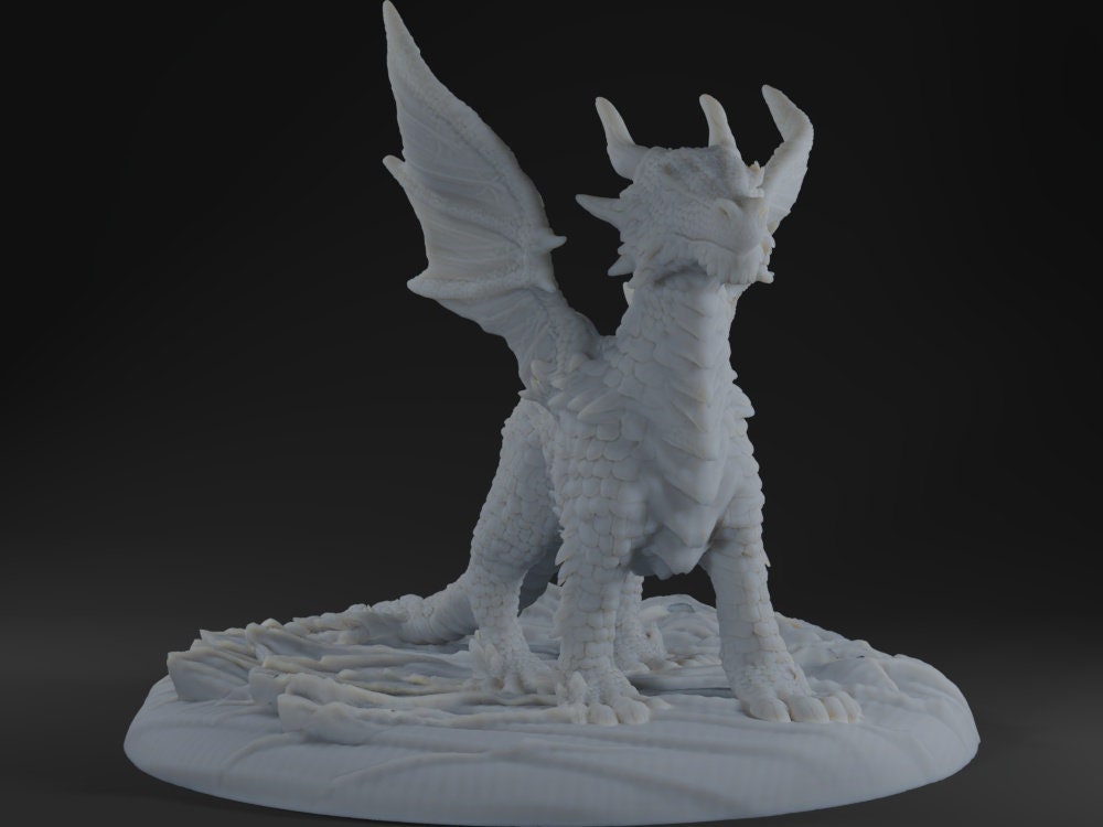 24mm Dragonling Familiar Companion for Dungeons and - Etsy