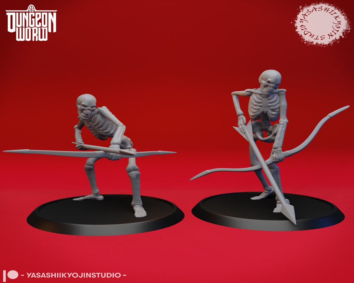 Skeleton Archers for Dungeons and Dragons D&D Dnd - Etsy